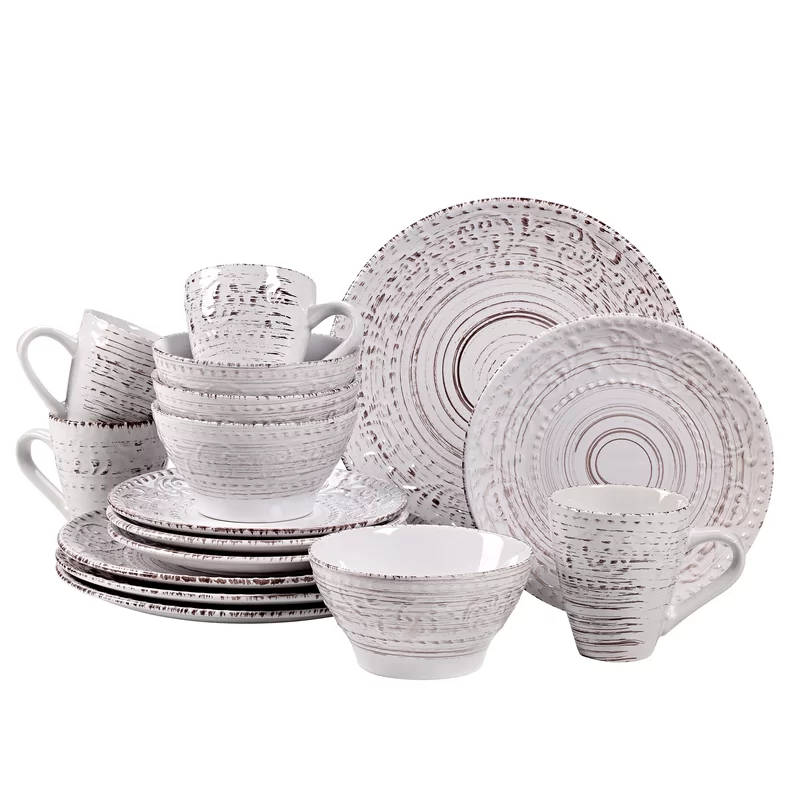 16pc Stoneware Dinnerware Set $35 at Brad's Deals