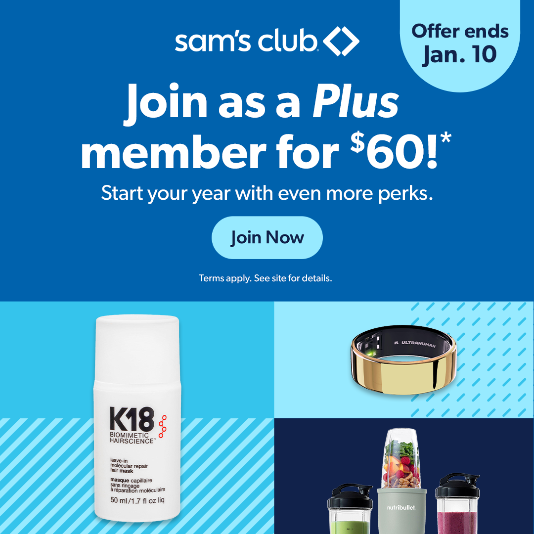 Sam's Club 1-Year Membership $20 at Brad's Deals