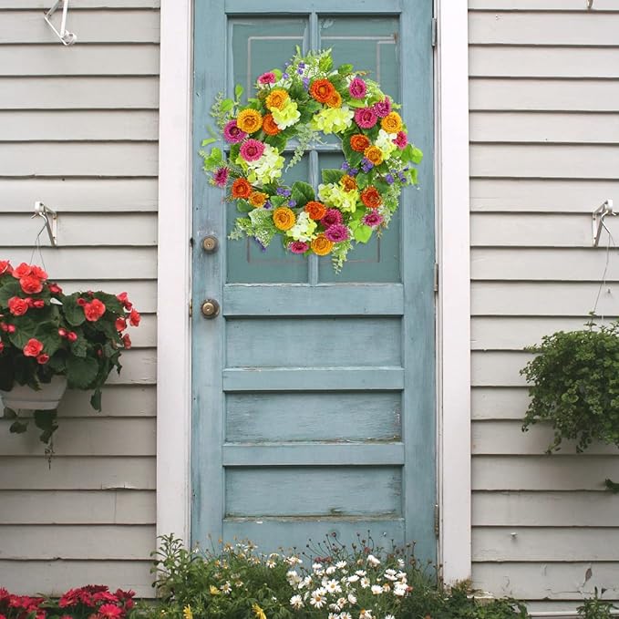 20" Spring Floral Wreath $24 at Brad's Deals
