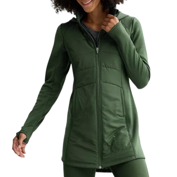 Long Hooded Jacket with Thumbholes $26 at Brad's Deals