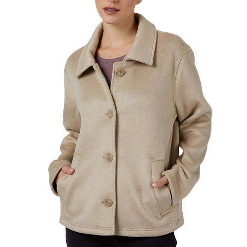 Brushed Faux-Wool Jacket $30 at Brad's Deals