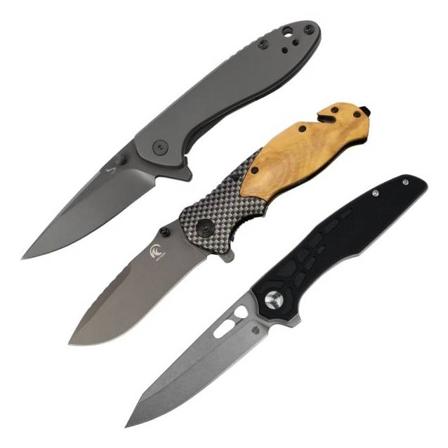 3pk Folding Knives $25 at Brad's Deals