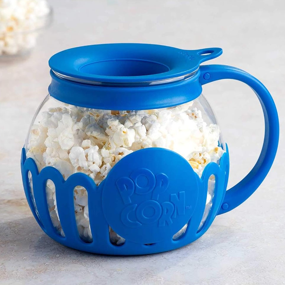 Glass Microwave Popcorn Popper under $10 at Brad's Deals