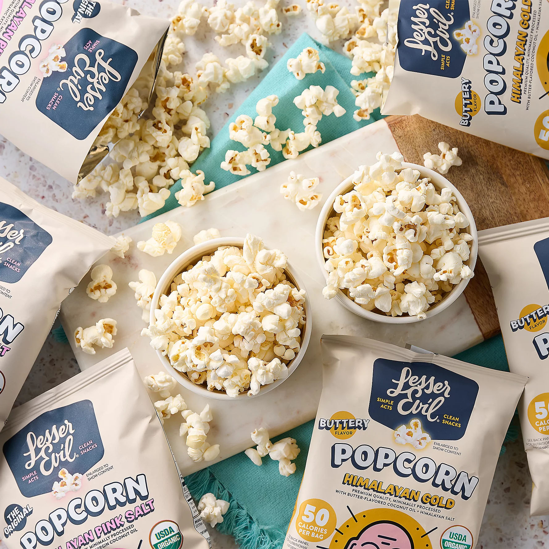 32ct Lesser Evil Popcorn Snack Bags $20 at Brad's Deals