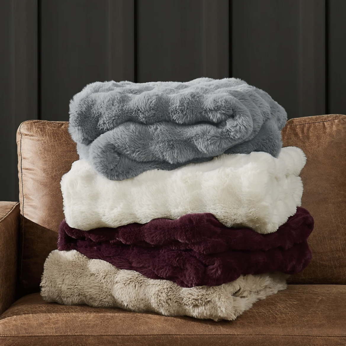 Frye Bubble Faux-Fur Throws from $49 at Brad's Deals
