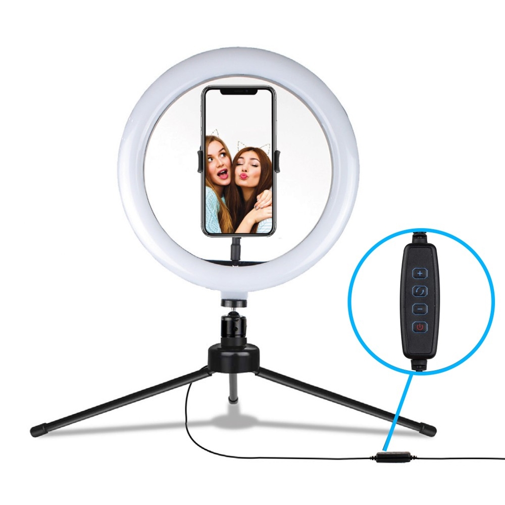 10" Ring Light & Phone Stand $14 at Brad's Deals