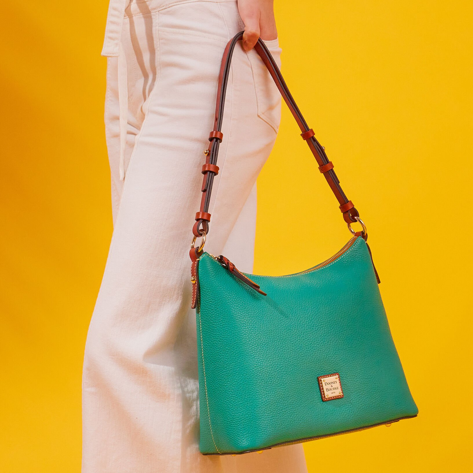 Dooney Pebble-Leather Hobo $119 Shipped at Brad's Deals
