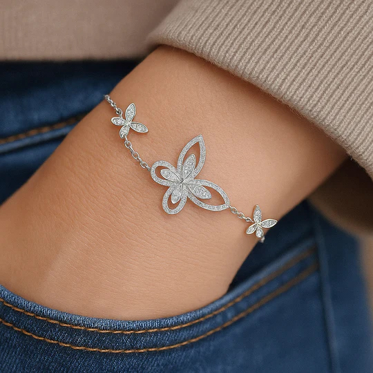 Crystal Butterfly Bracelet $16 at Brad's Deals