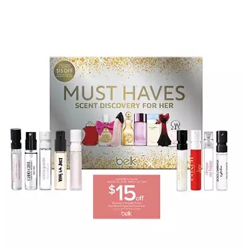 Perfume Sampler Set $20 + $15 Off Coupon at Brad's Deals