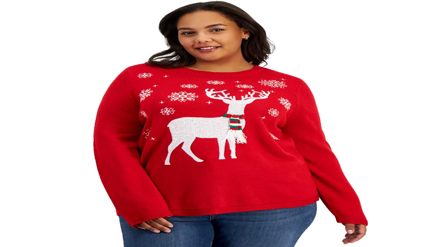Plus-Size Holiday Sweaters $22 at Brad's Deals