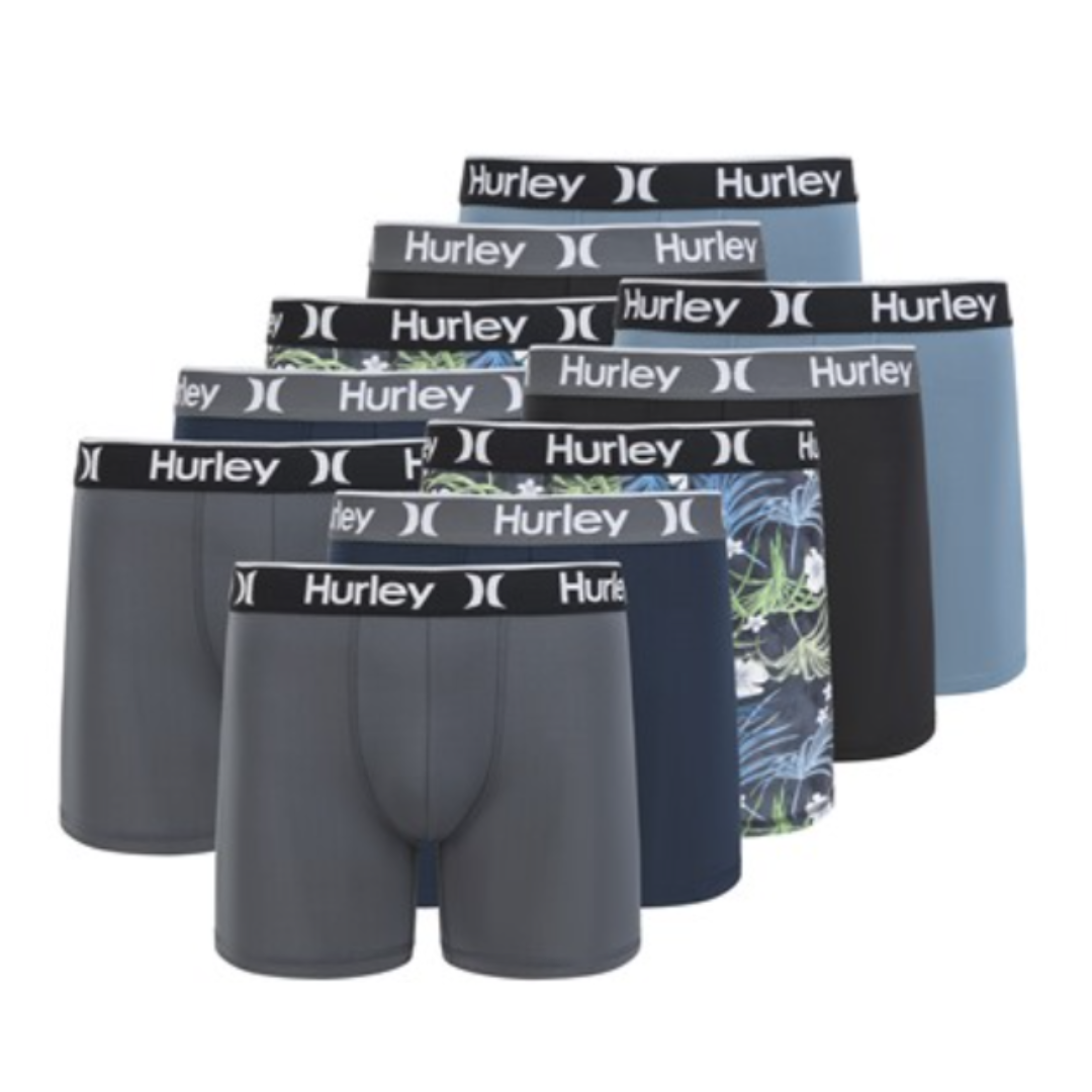 10pk Hurley Boxer Briefs $25 at Brad's Deals