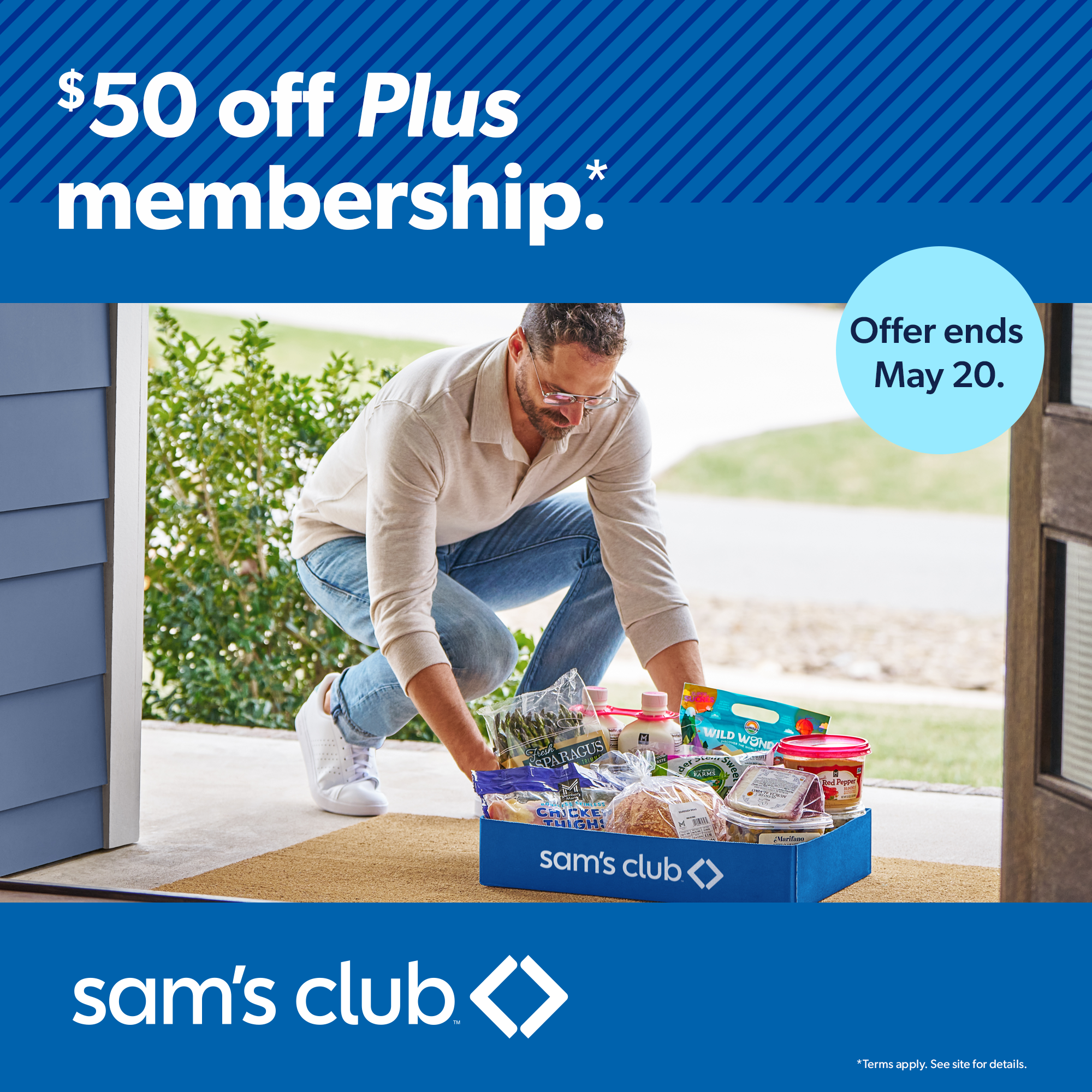 Sam's Club 1-Year Membership $20 at Brad's Deals