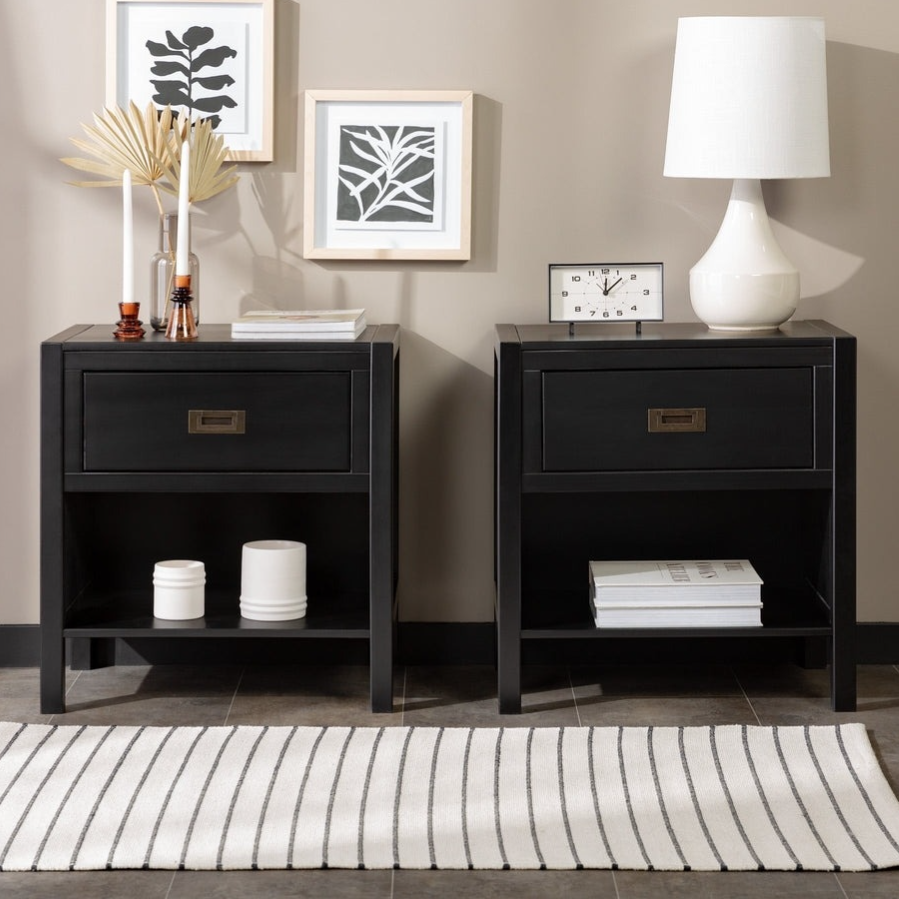 2pk Solid Wood Nightstands $83 at Brad's Deals