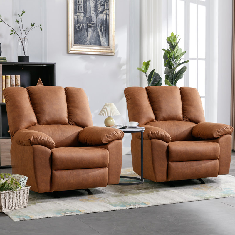 Set of 2 Oversized Rocker Recliners $570 at Brad's Deals