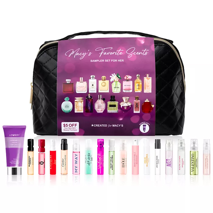 Macy's 18pc Perfume Sampler Set $34 at Brad's Deals