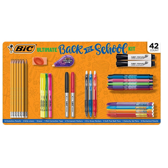 42pc BIC Back-to-School Kit $7 at Brad's Deals
