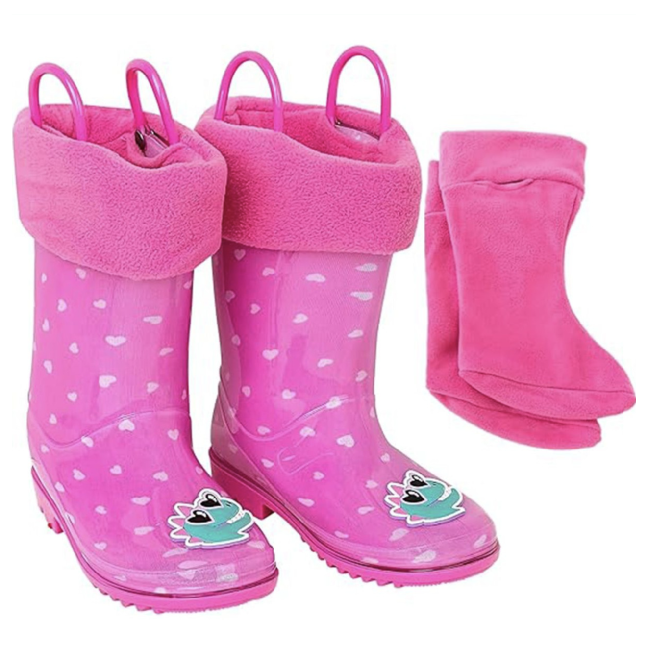 Kids' Rain Boots with Fleece Liners $20 at Brad's Deals