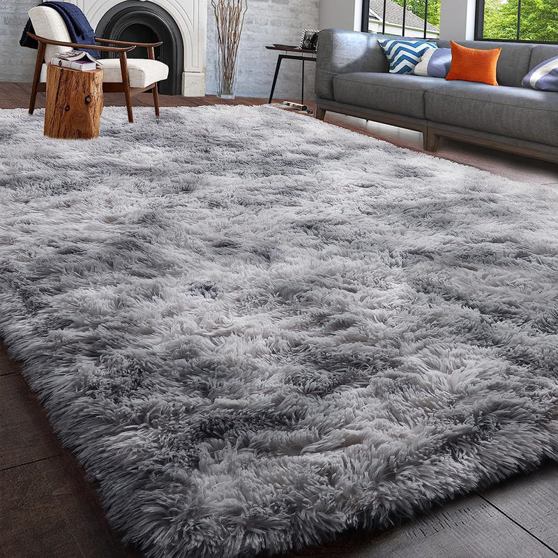 8' x 10' Tie-Day Gray Shag Rug $86 at Brad's Deals