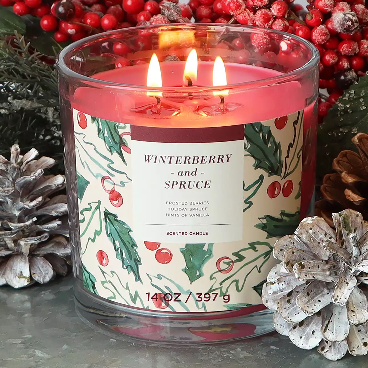 3-Wick Holiday Candles $8 at Brad's Deals
