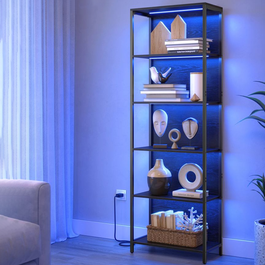 6-Tier LED Bookshelf $90 at Brad's Deals