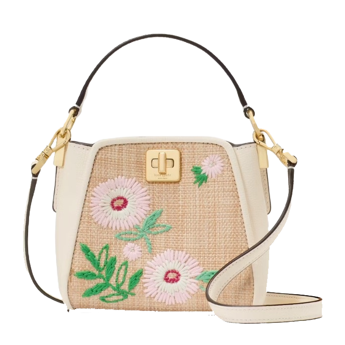 Kate Spade Straw Top Handle Crossbody $59 at Brad's Deals