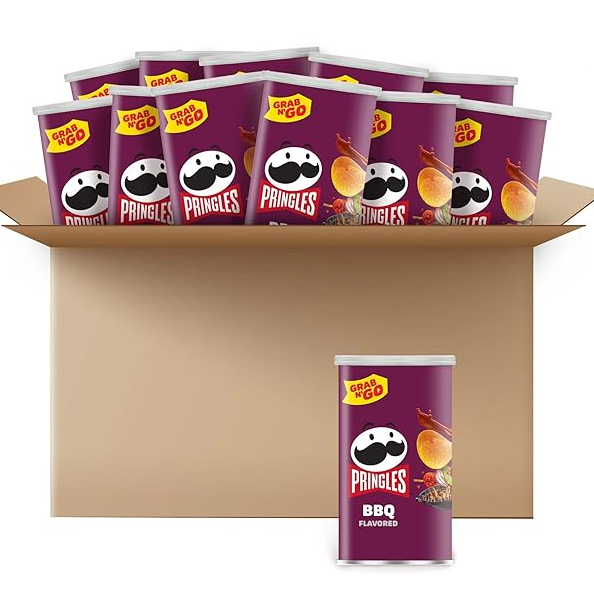 12pk Pringles BBQ Grab N' Go Chips $9 at Brad's Deals