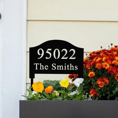 Custom Address Yard Sign $33 Shipped