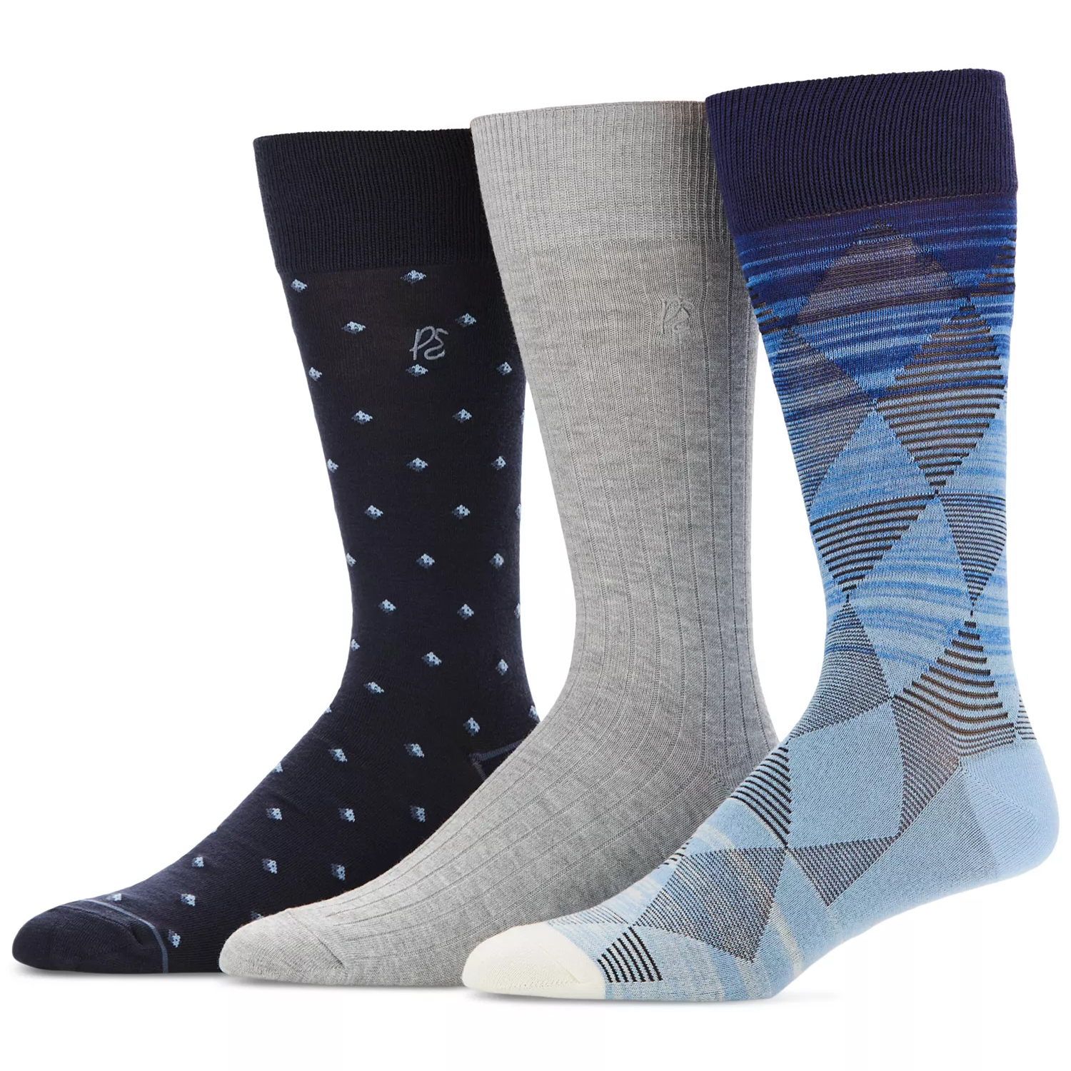 3pk Perry Ellis Portfolio Men's Socks $6 at Brad's Deals