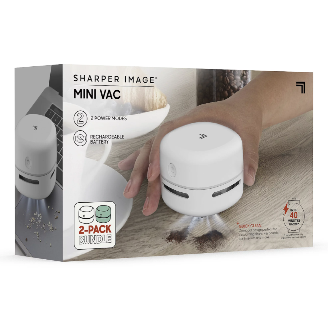 2pk Sharper Image Mini Vacuums $23 at Brad's Deals