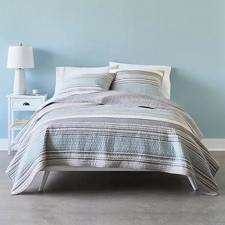 JCPenney Queen Stripe Quilt 40 at Brad s Deals