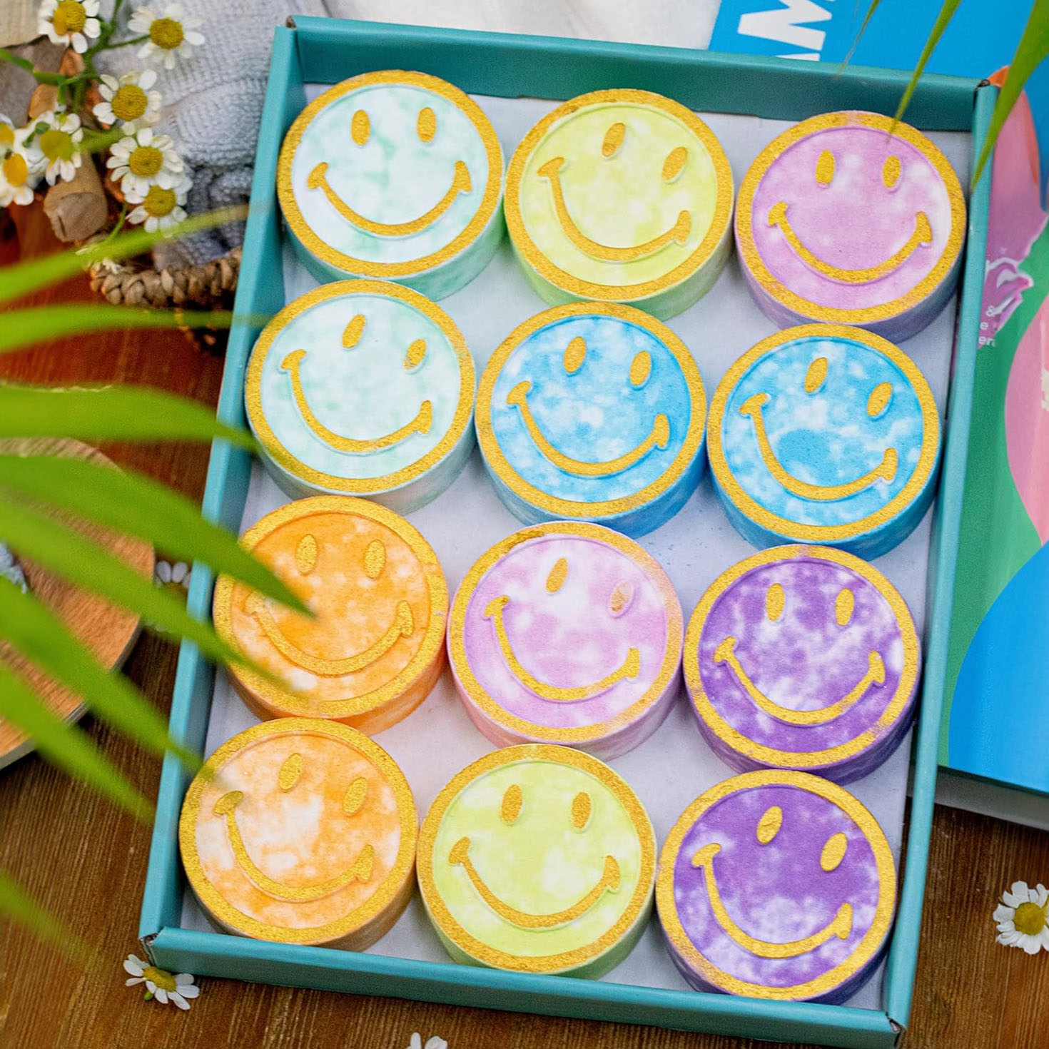 12pk Smiley Shower Steamers $14 at Brad's Deals