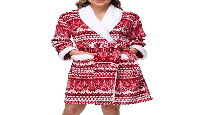 Plush Holiday Robe $18 at Brad's Deals