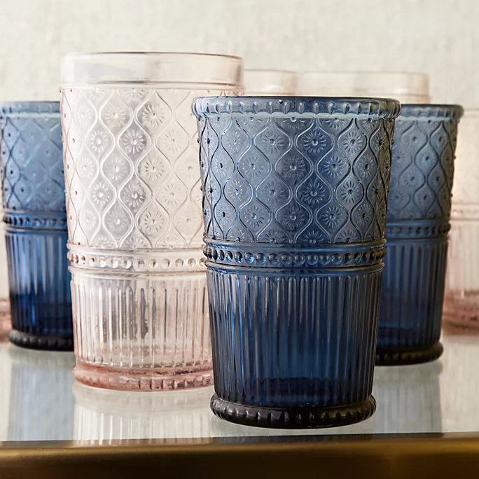 Godinger Colored Crystal Drinkware $15 at Brad's Deals