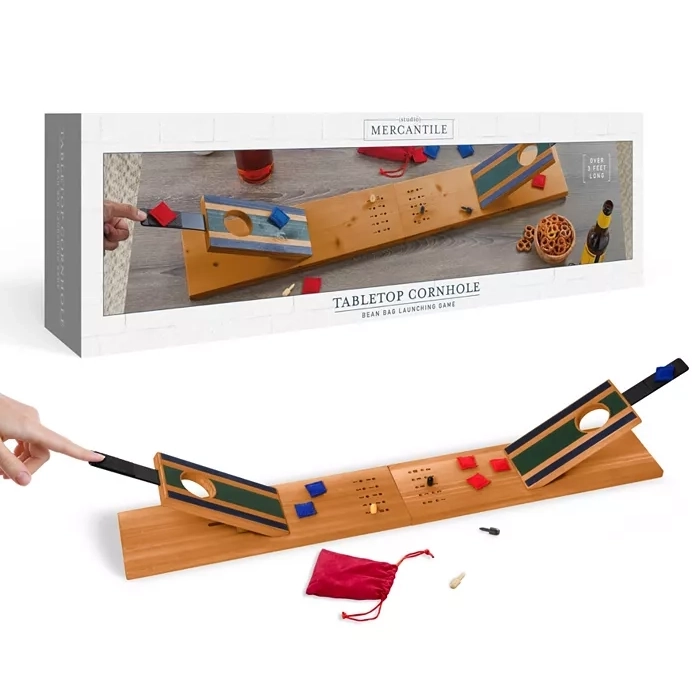 Wooden Tabletop Cornhole Game $24 at Brad's Deals