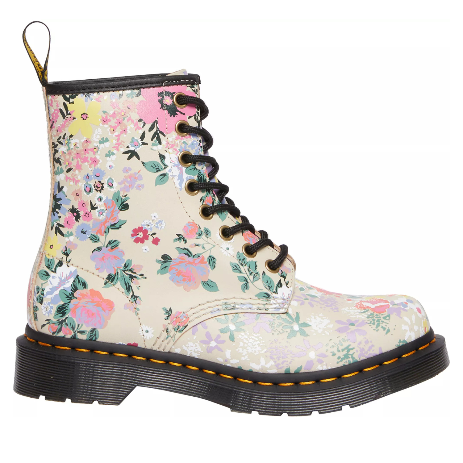 Dr. Martens Floral Mashup Boots $76 at Brad's Deals