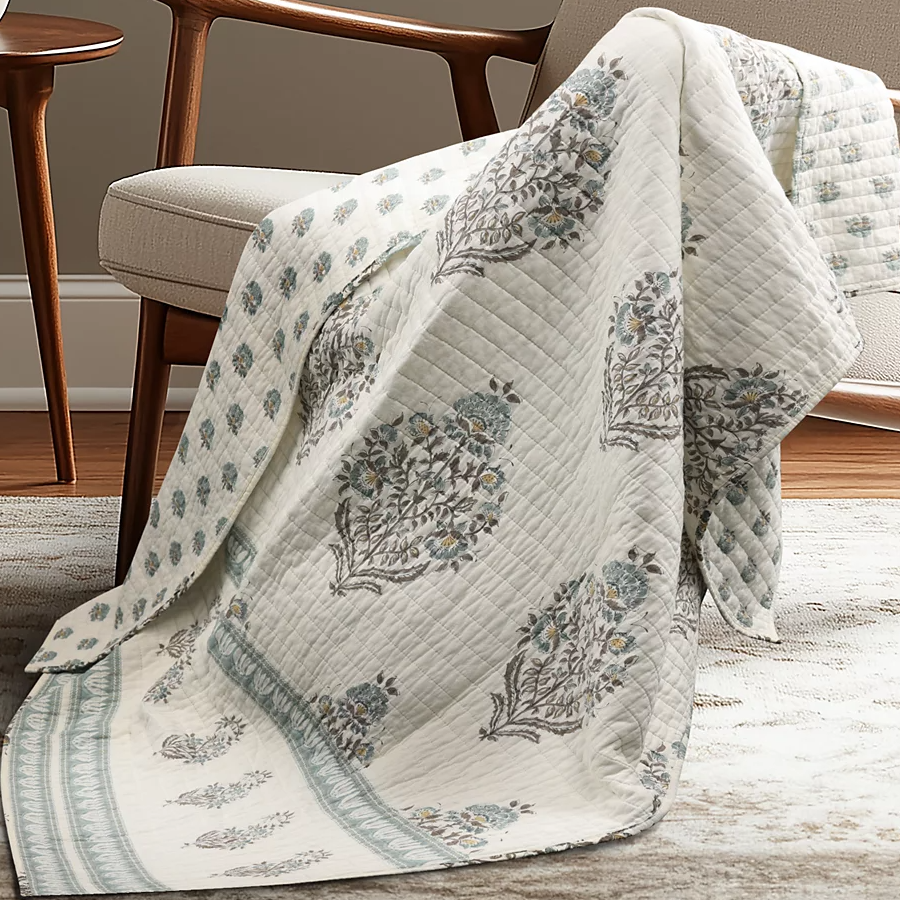 Quilted 100% Cotton Throws $25 at Brad's Deals