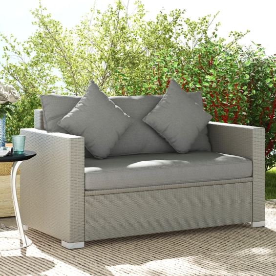 Outdoor Patio Loveseat with Pillows $162 at Brad's Deals