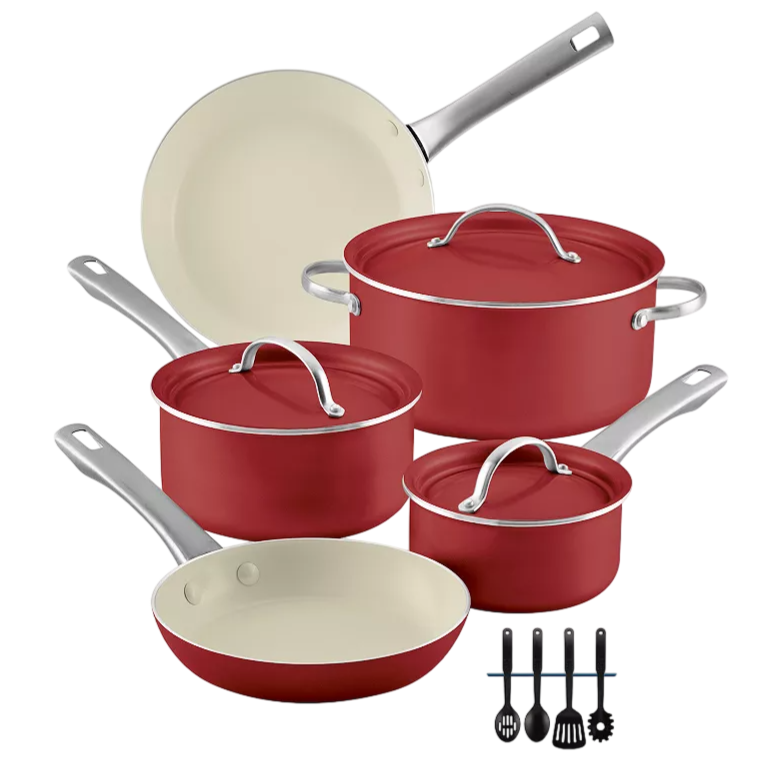 Farberware Vibrance 12pc Cookware Set $77 at Brad's Deals
