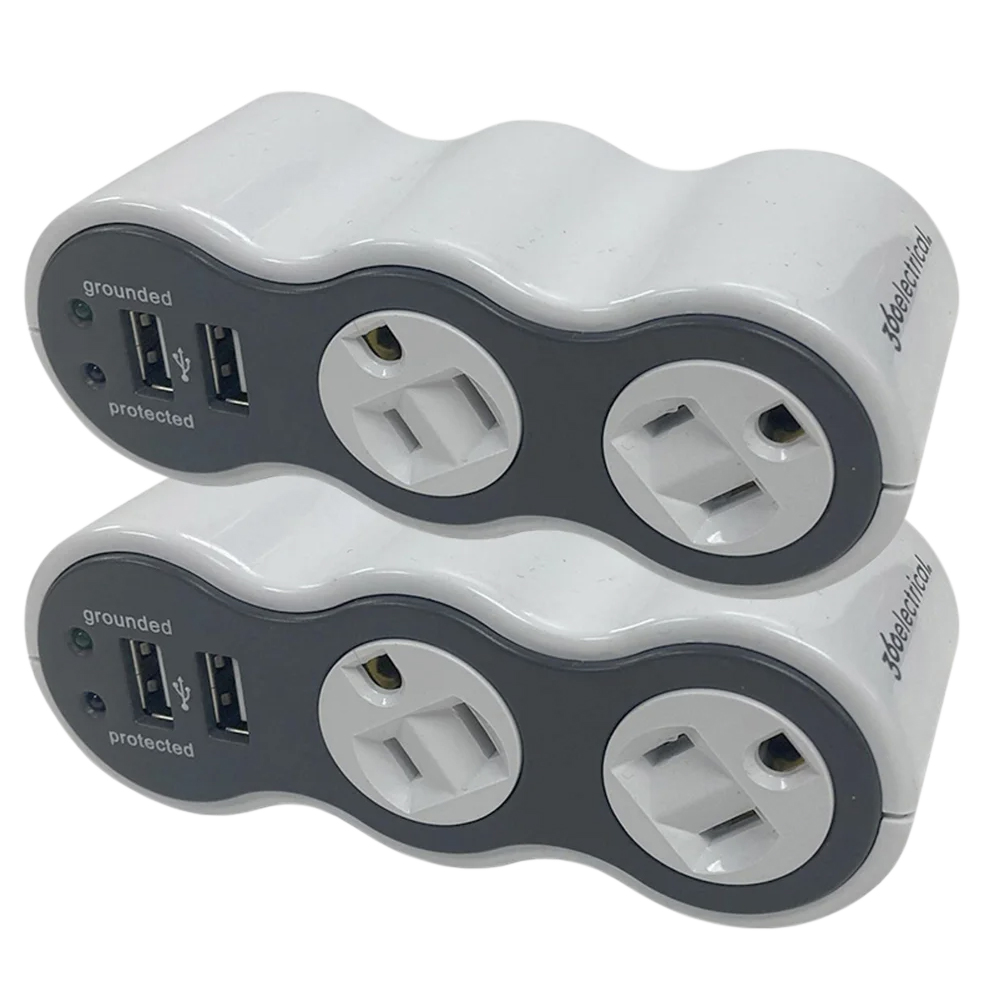 2pk Mini Rotating Surge Protectors $13 at Brad's Deals