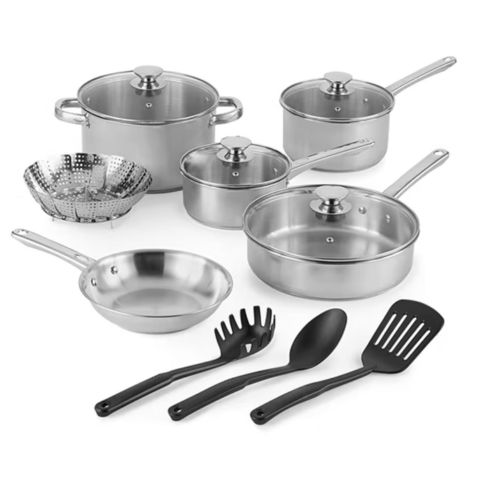 13pc JCPenney Cookware Set $40 at Brad's Deals