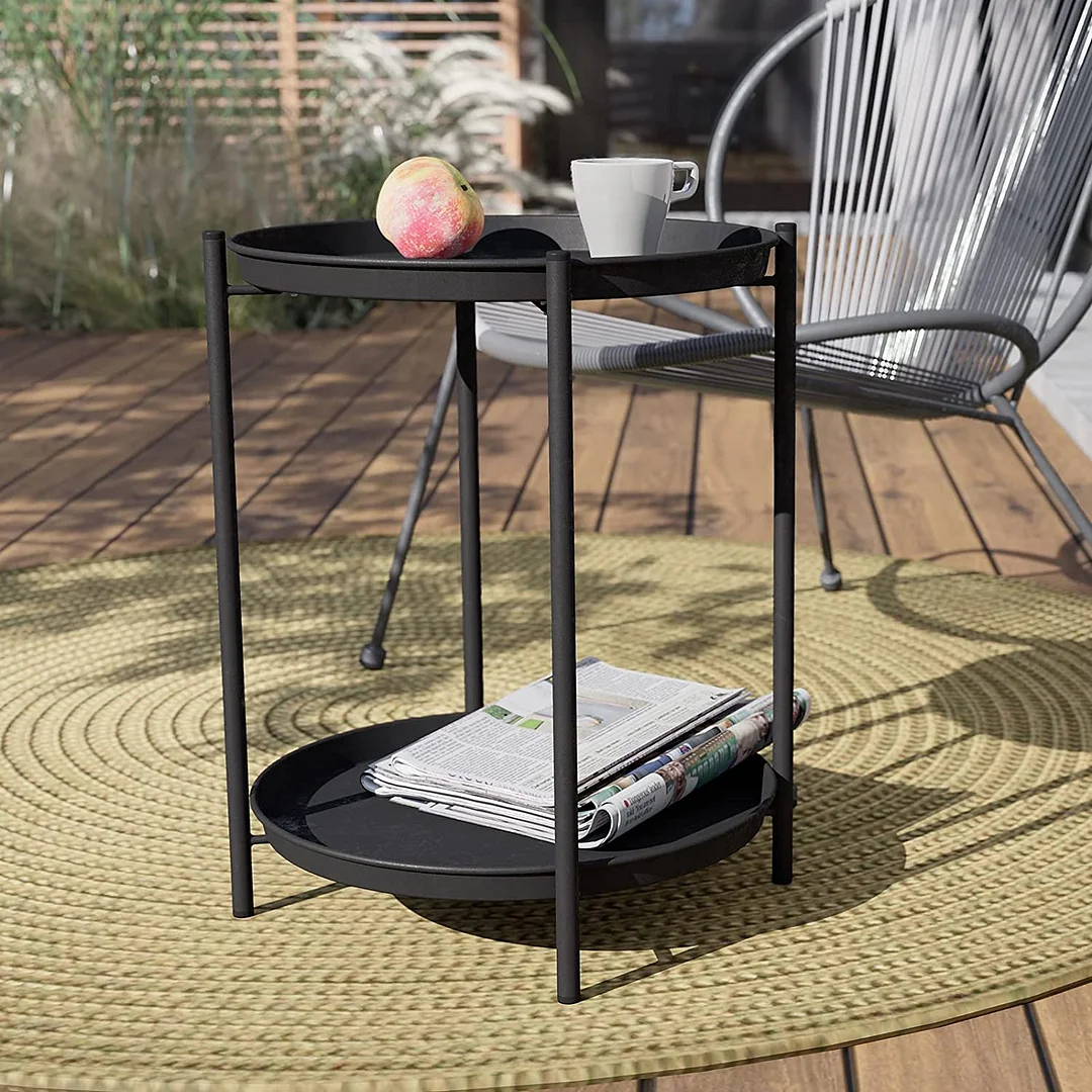 Steel Patio Side Table $40 Shipped