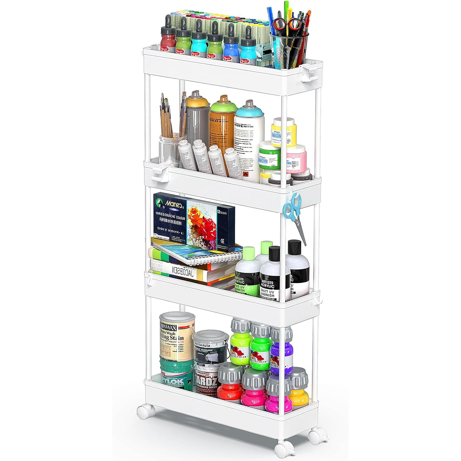 Spacekeeper 4-Tier Utility Carts $20 at Brad's Deals