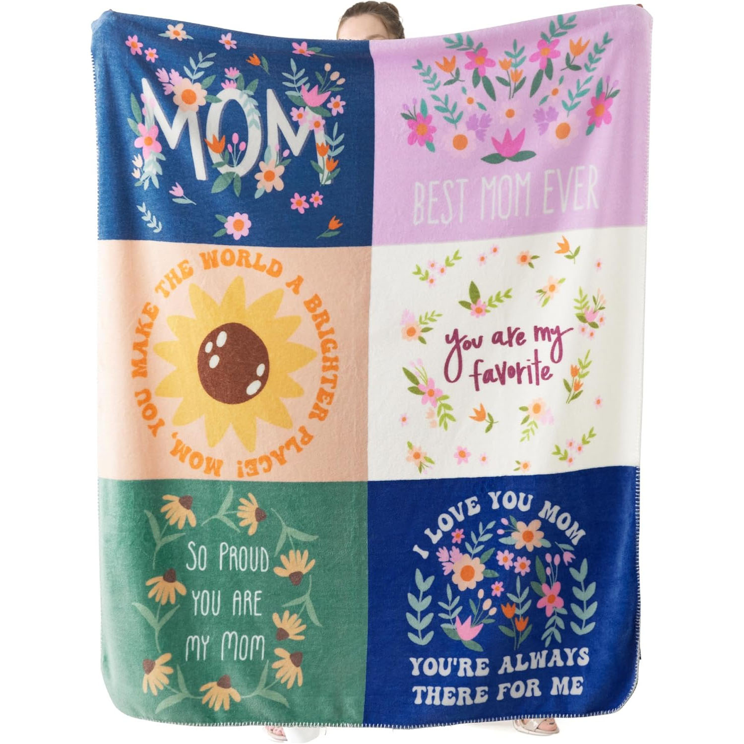 Patchwork Mother's Day Blanket $20 at Brad's Deals