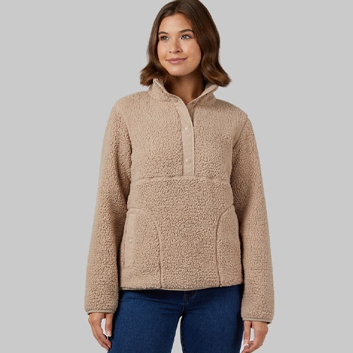 32 Degrees Sherpa Snap Top $17 at Brad's Deals