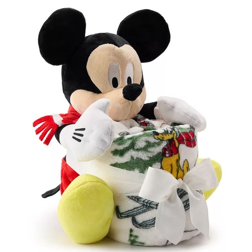 Mickey Mouse Plush & Throw Set $8 at Brad's Deals