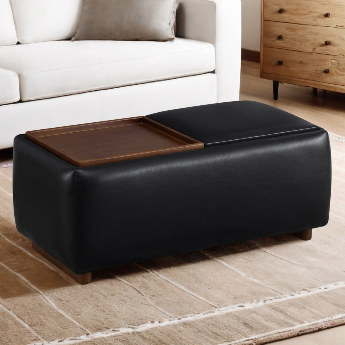 Storage Ottoman with Flip-Tabletops $200 at Brad's Deals