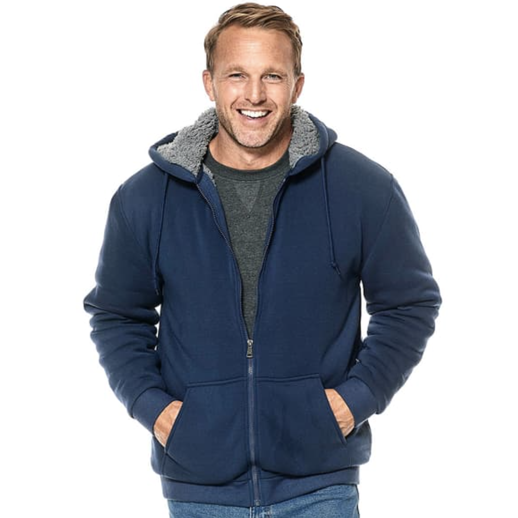 Sherpa-Lined Hooded Jacket $13 at Brad's Deals