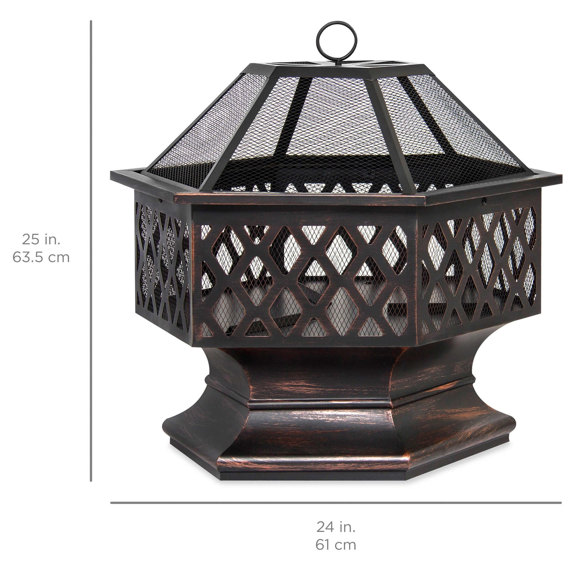 Hex-Shaped Fire Pit $70 Shipped