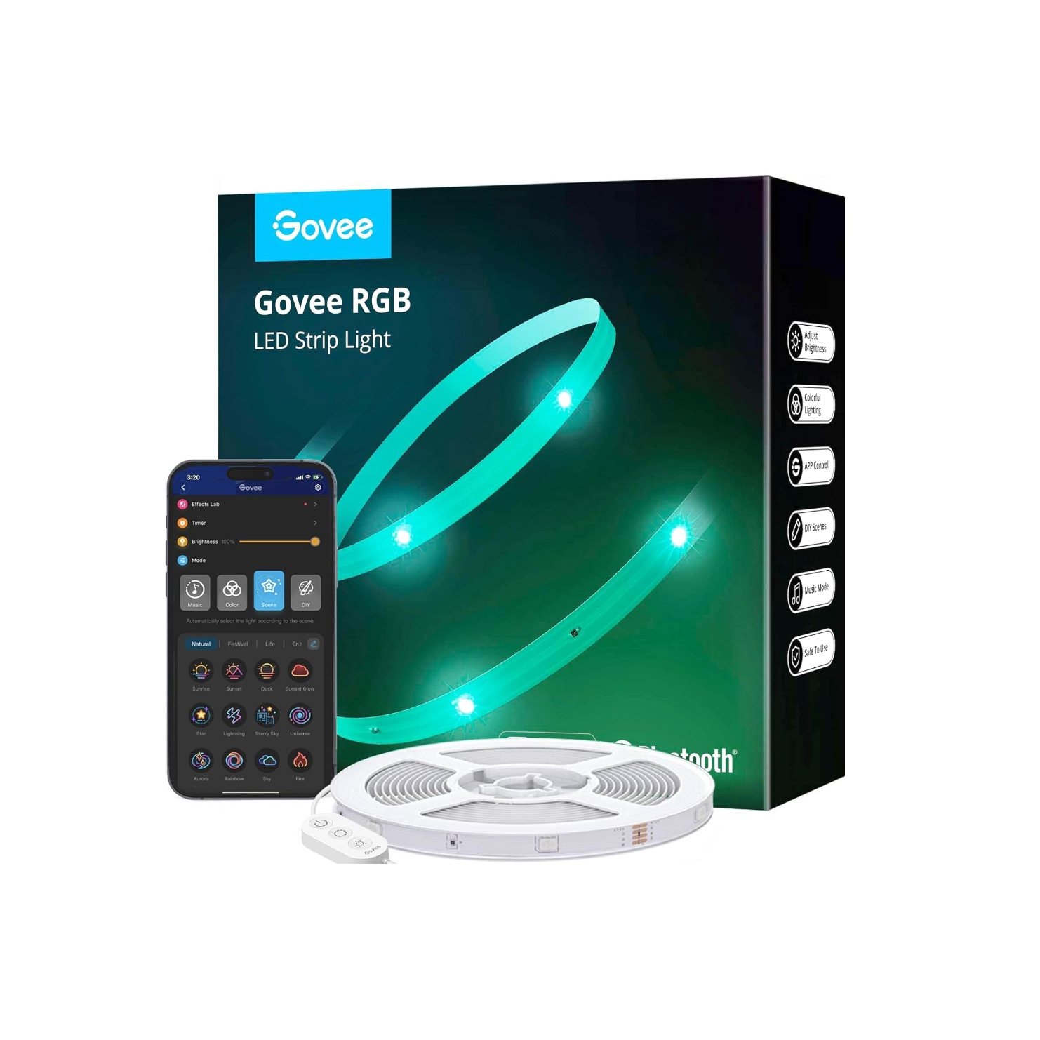 Govee 50' Light Strip $8 with Prime at Brad's Deals