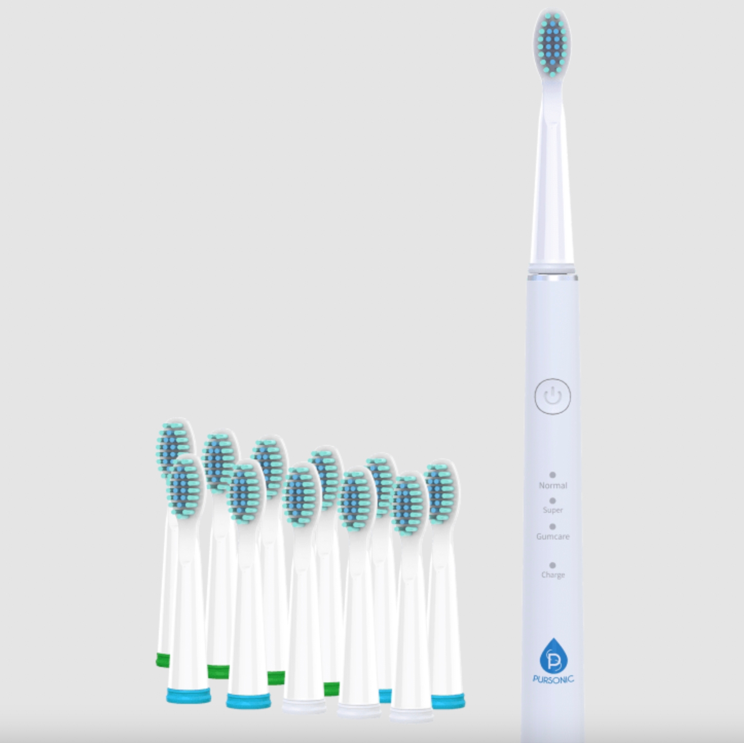 Pursonic USB Toothbrush & 12 Heads $15